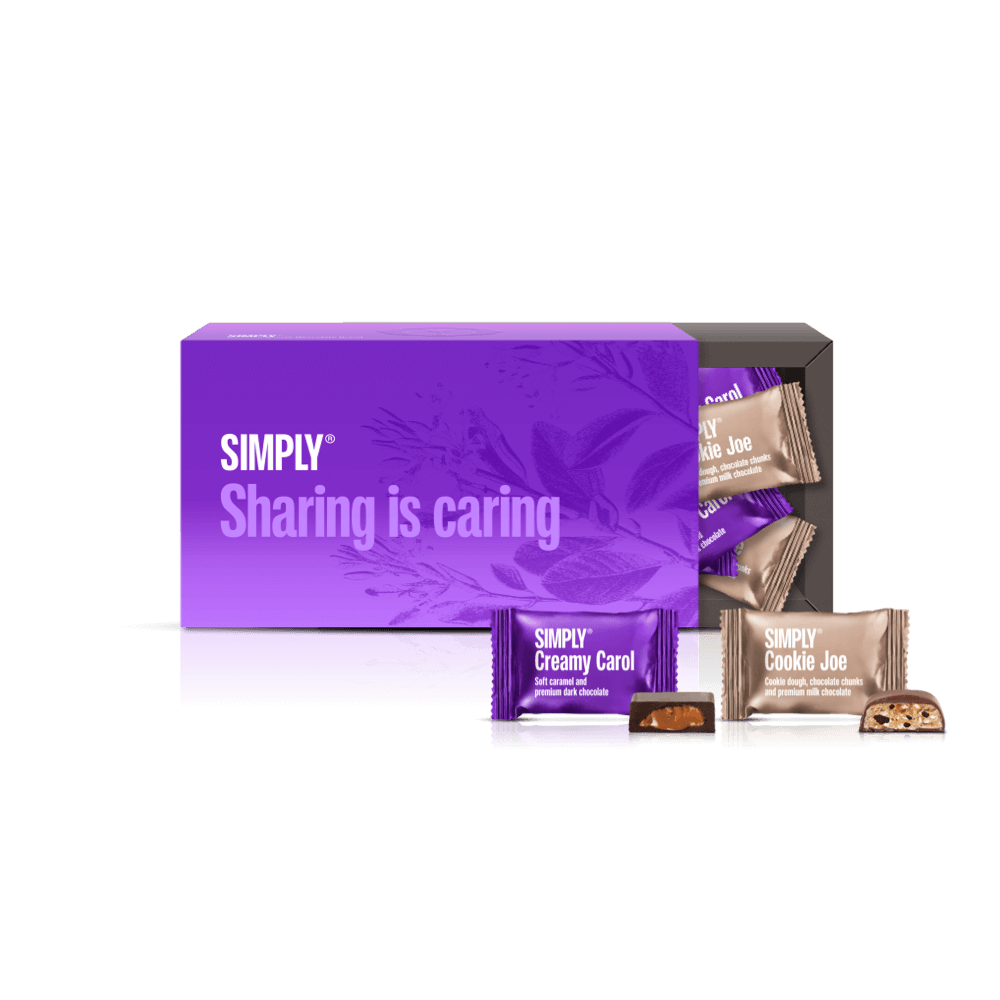 Sharing is caring - Chocolate gift box with 18 Bites